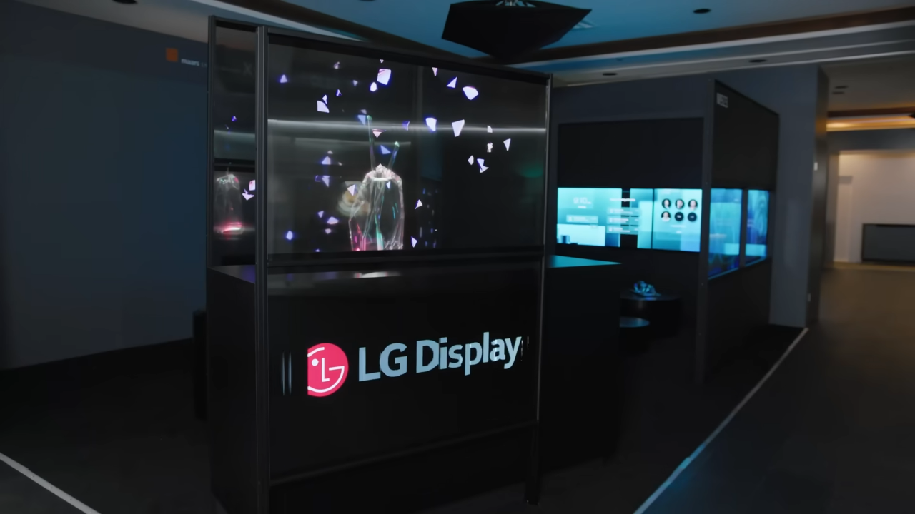 OLED.T transforms office space | OLED.Transparent - LG Display Newsroom