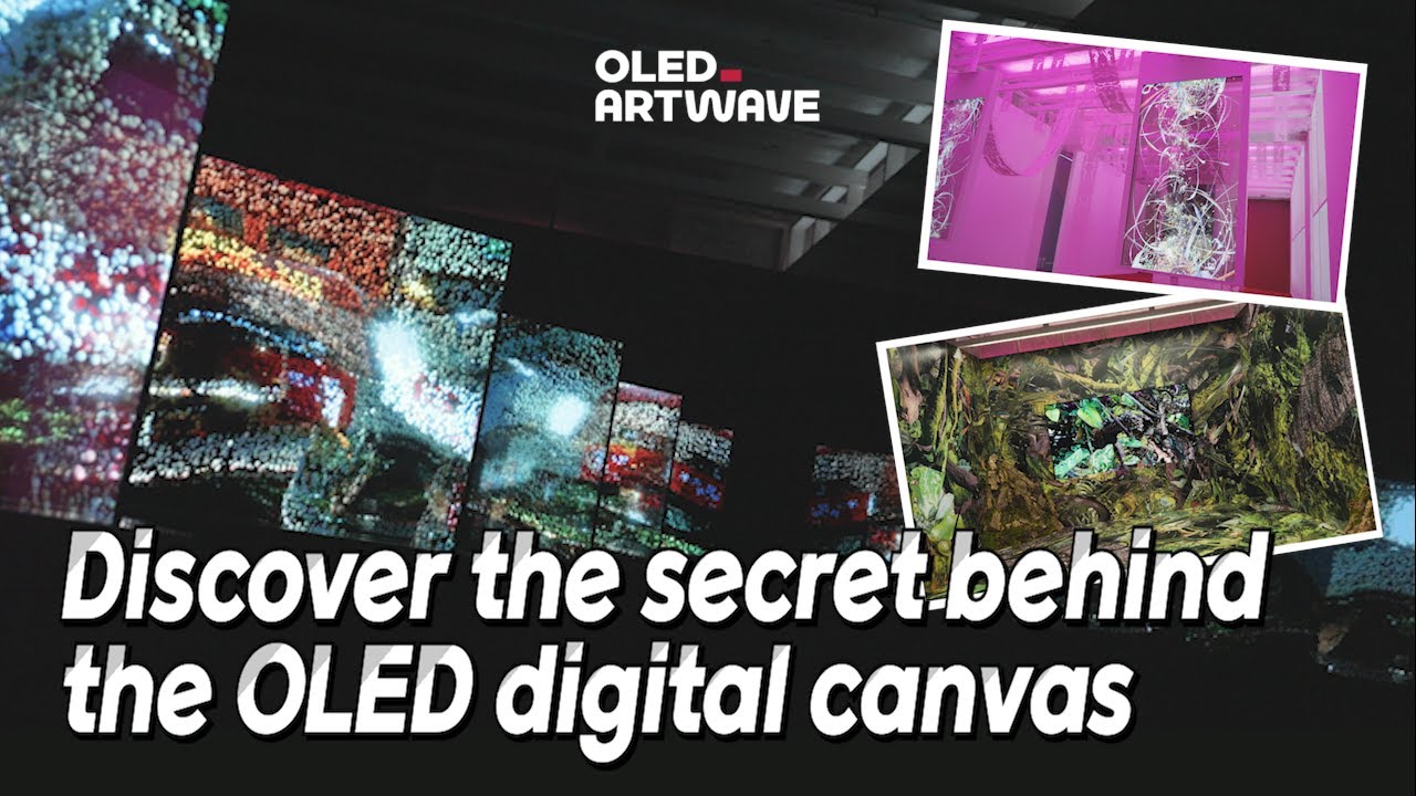 OLED ART WAVE ‘LONG DREAM’. A vibrant play of light and color on OLED canvas! [LGD Inside] - LG ...
