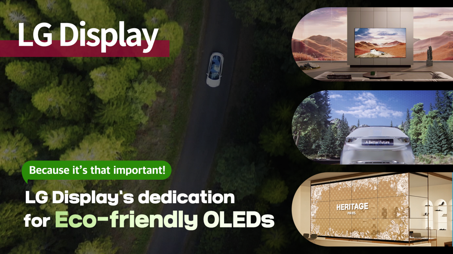 The sophistication of premium displays – eco-friendly technology for ...