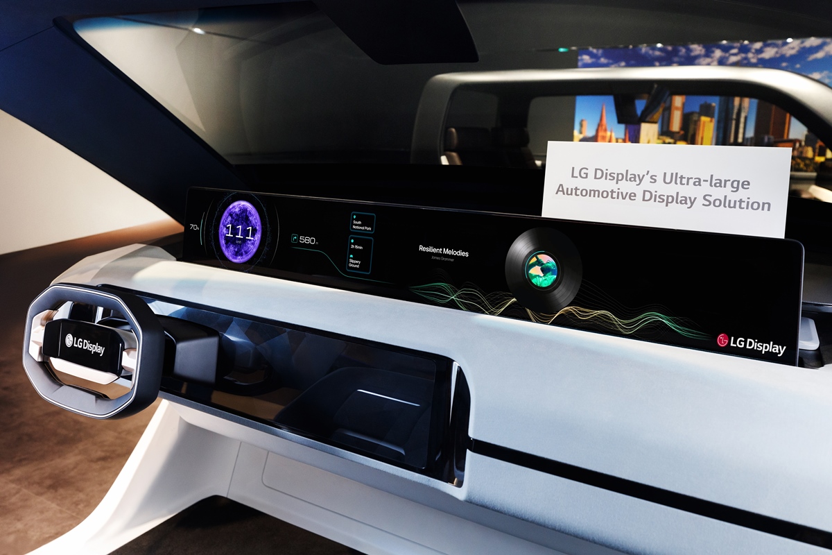LG Display Begins Mass Production of Ultra-large Automotive Display ...